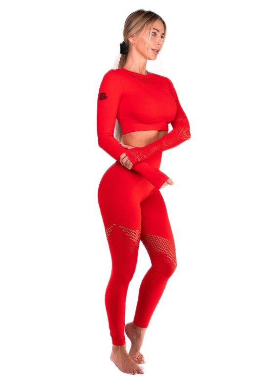 Motus 2.0 Seamless SET – FIRE RED – Body Engineers
