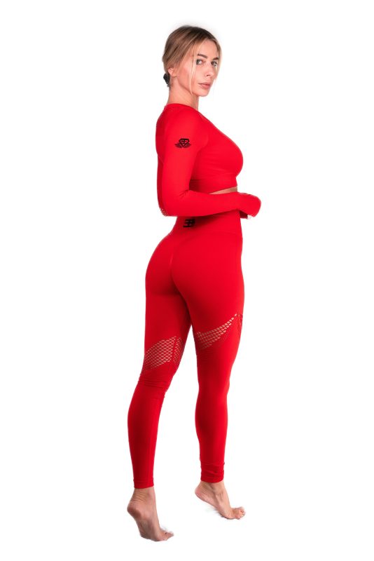 Motus 2.0 Seamless SET – FIRE RED – Body Engineers