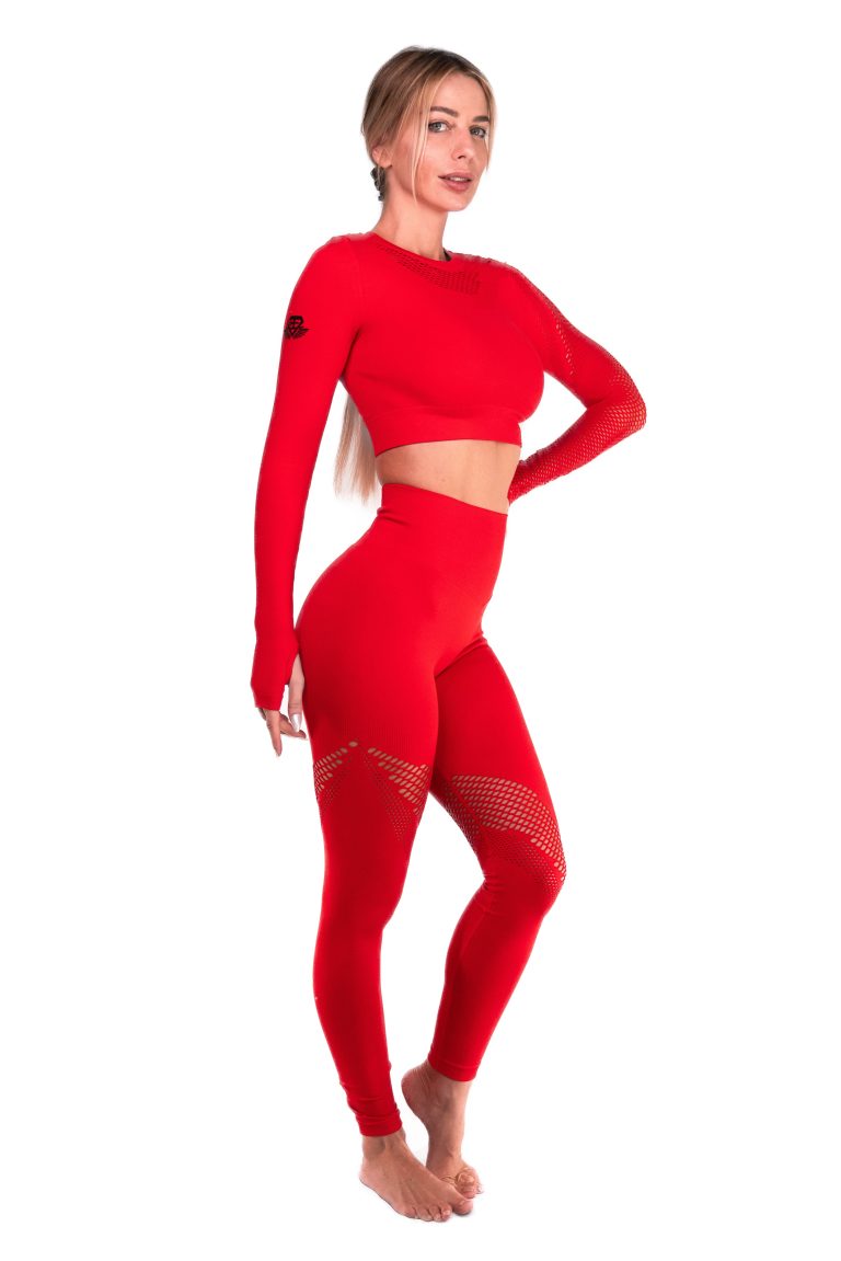 Motus 2.0 Seamless SET – FIRE RED – Body Engineers